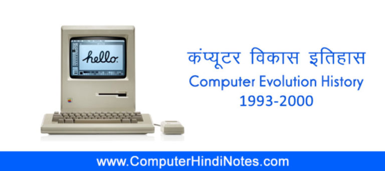 कंप्यूटर मेमोरी क्या हैं और उसके प्रकार | Computer Hindi Notes