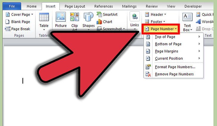 How To Add A Page Number To Header And Footer In MS Word 2013 