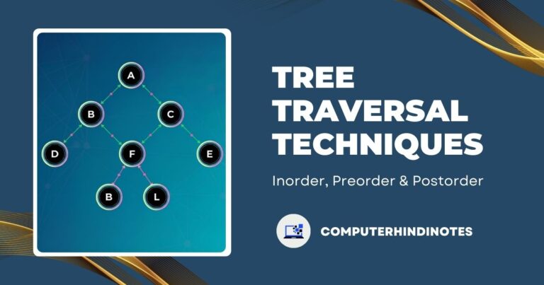 Tree Traversal Techniques | Computer Hindi Notes